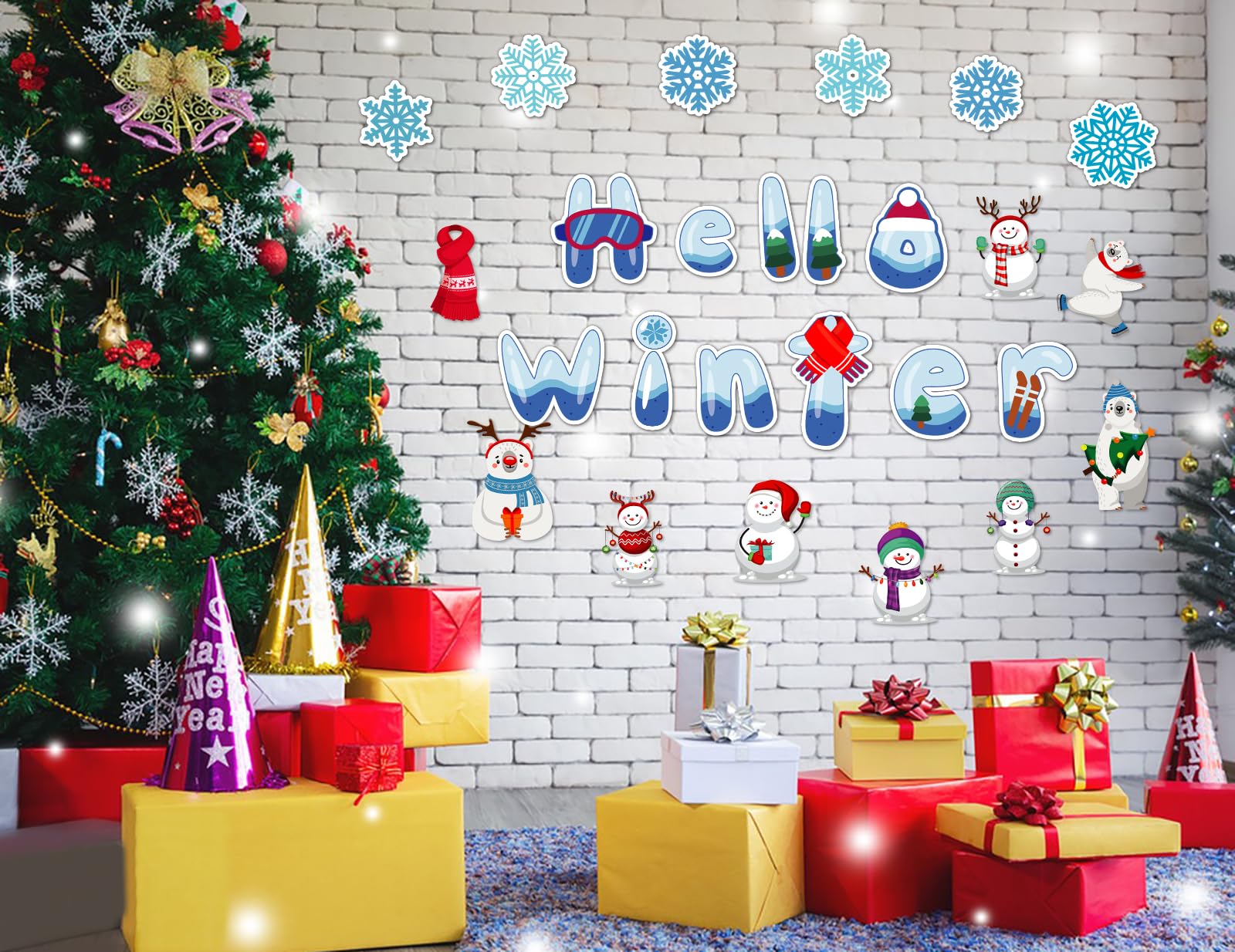 Snapklik.com : 37 Winter Classroom Bulletin Board Decoration Penguin ...