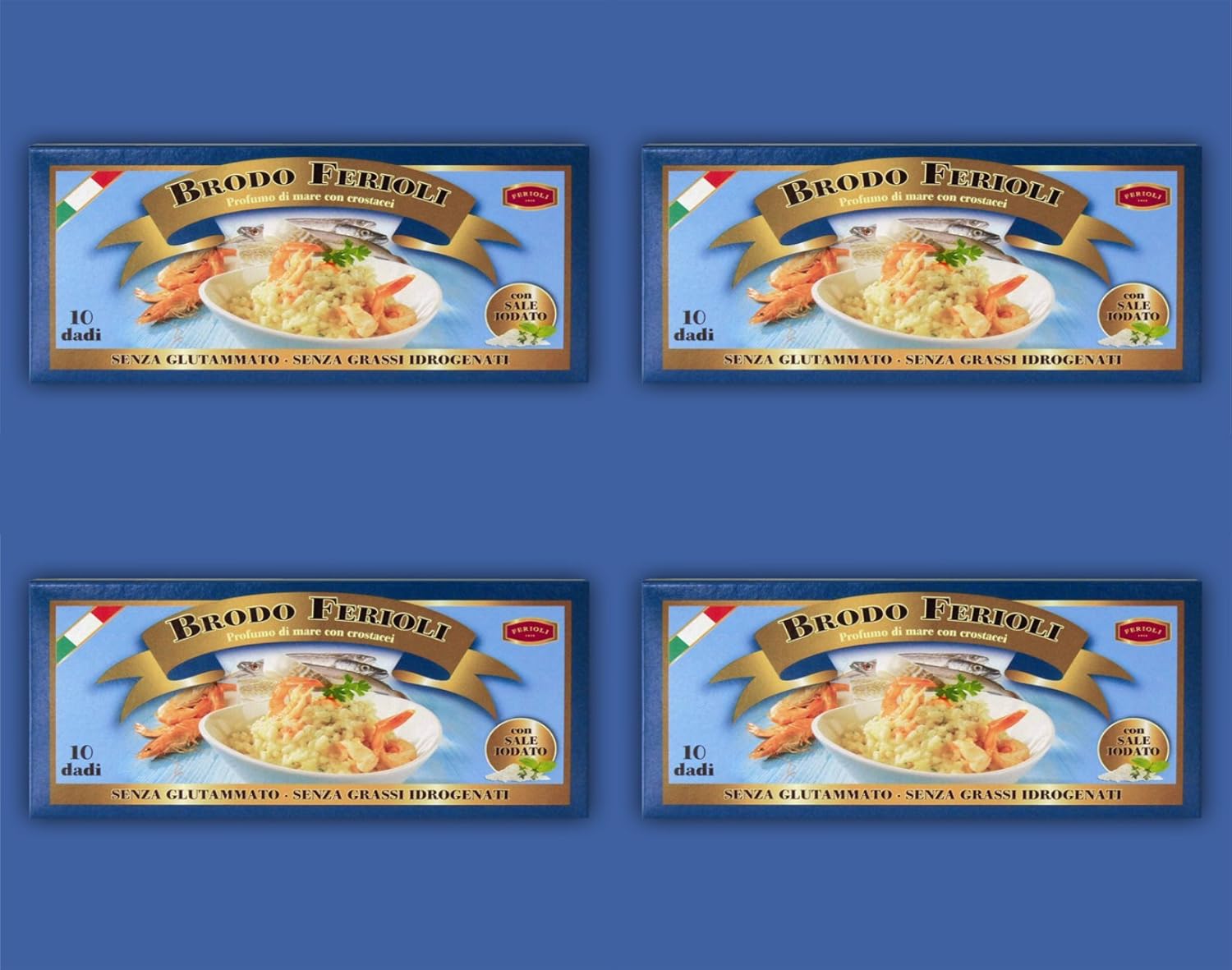 Amazon.com : Ferioli: "Brodo" Bouillon Cubes, Smell of the Sea with ...