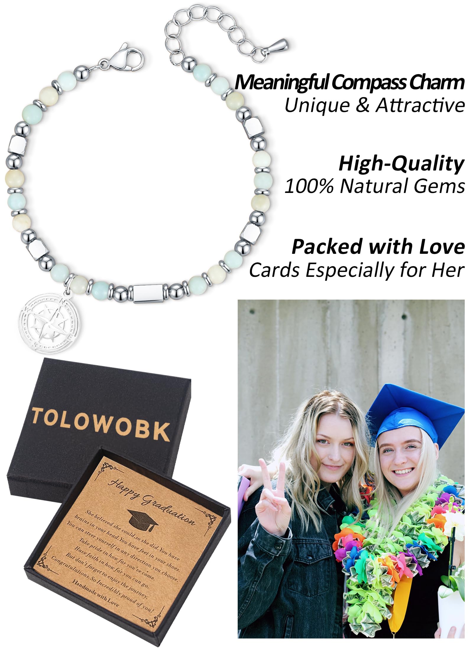 Snapklik.com : 2025 Graduation Gifts For Her, Graduation Bracelet Tiny ...