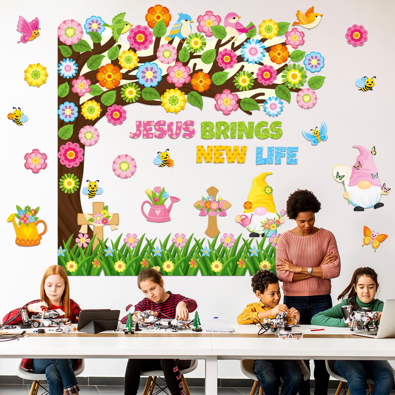 Sunday School Classroom Decorating Ideas Spring Bulletin Board