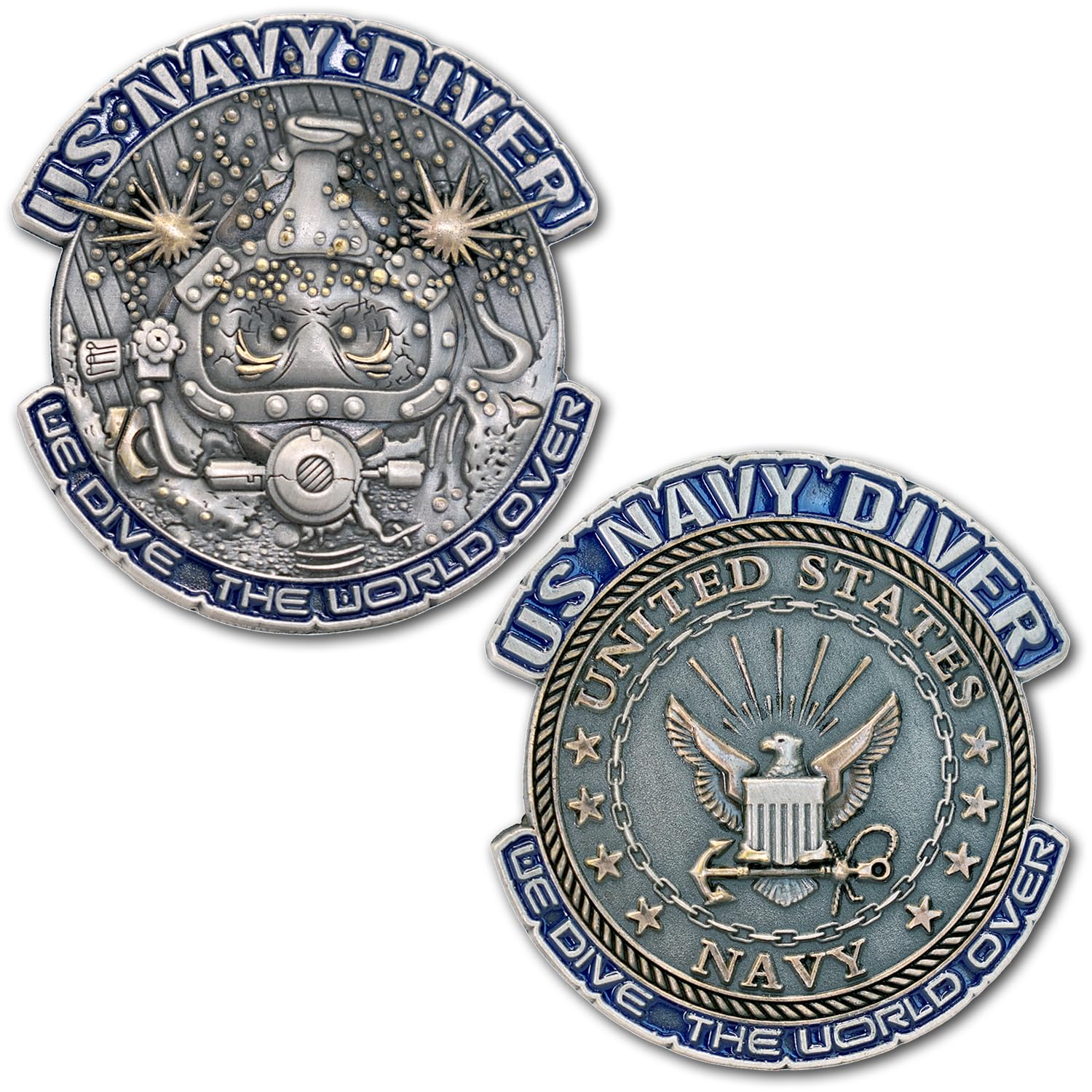 Amazon.com: US Navy Diver Challenge Coin : Collectibles & Fine Art