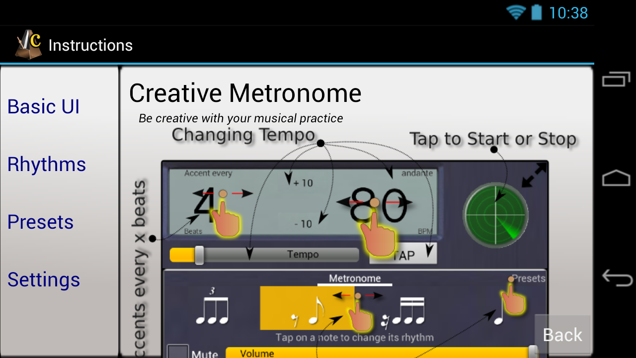 Creative Rhythm Metronome FREE - App on Amazon Appstore
