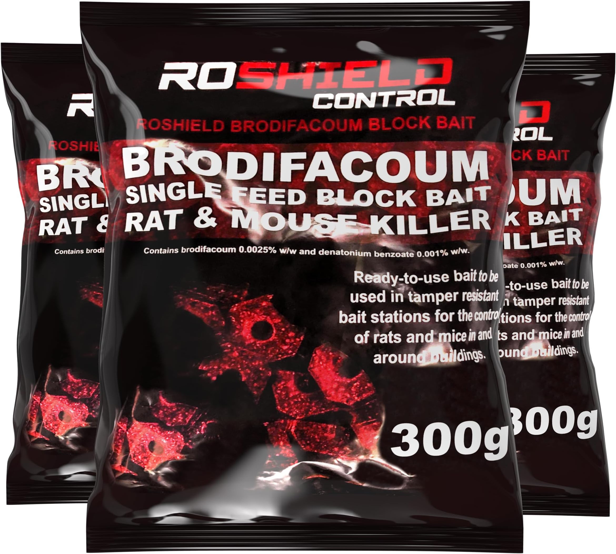 Roshield 1kg Mouse & Rat Killer Pasta Poison Sachets - Strongest ...