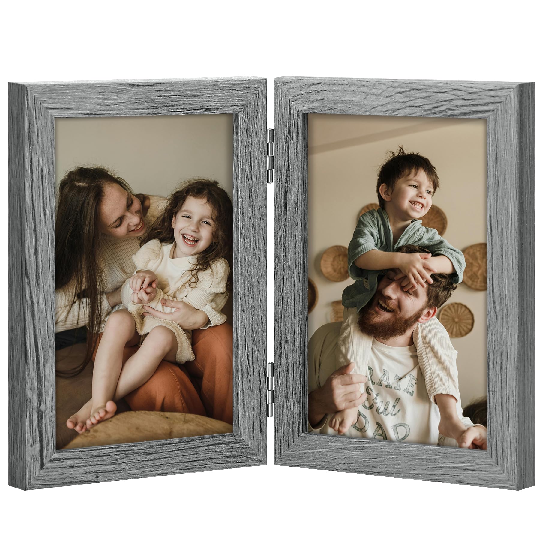 Amazon.com - decorUhome Double 4x6 Picture Frame Vertical, Engineered ...