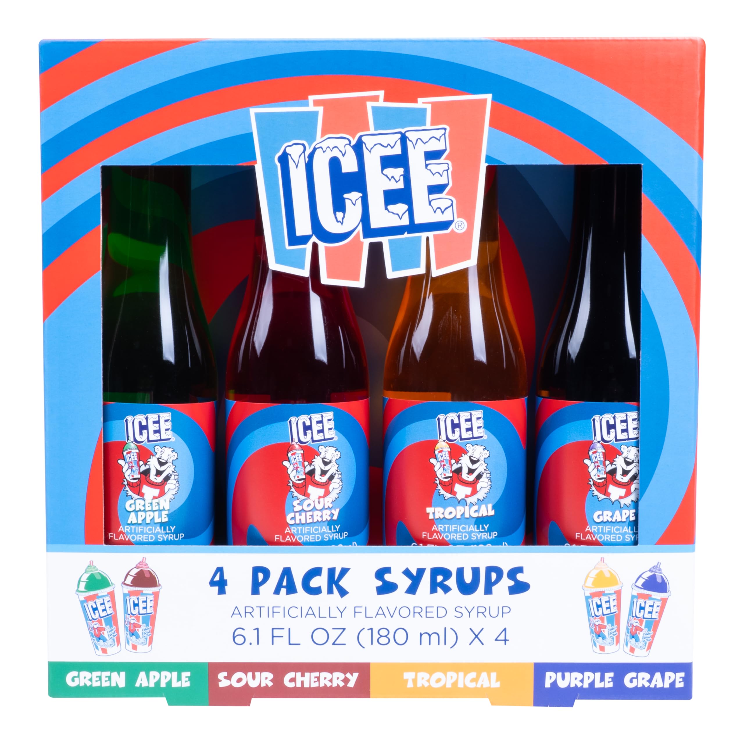 Amazon.com: ICEE 4 Pack Slushie Syrups. Genuine ICEE Slushy syrups ...