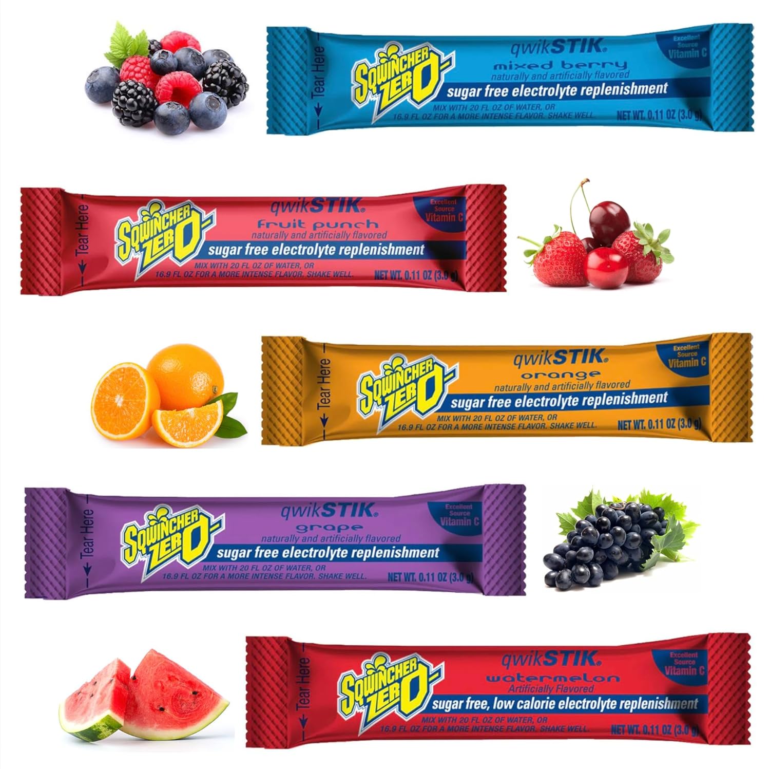 Amazon.com : 500-Pack Electrolyte Powder Packets 0.11oz - ZERO Qwik ...