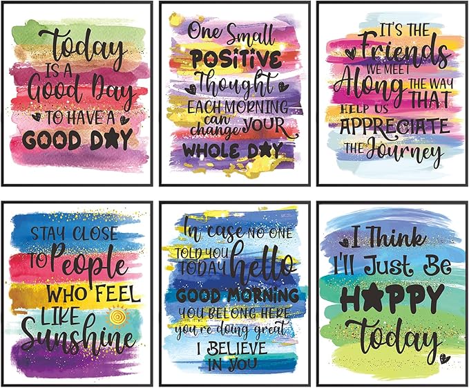 Amazon.com: Inspirational Wall Decor, Motivational Wall Art Poster ...