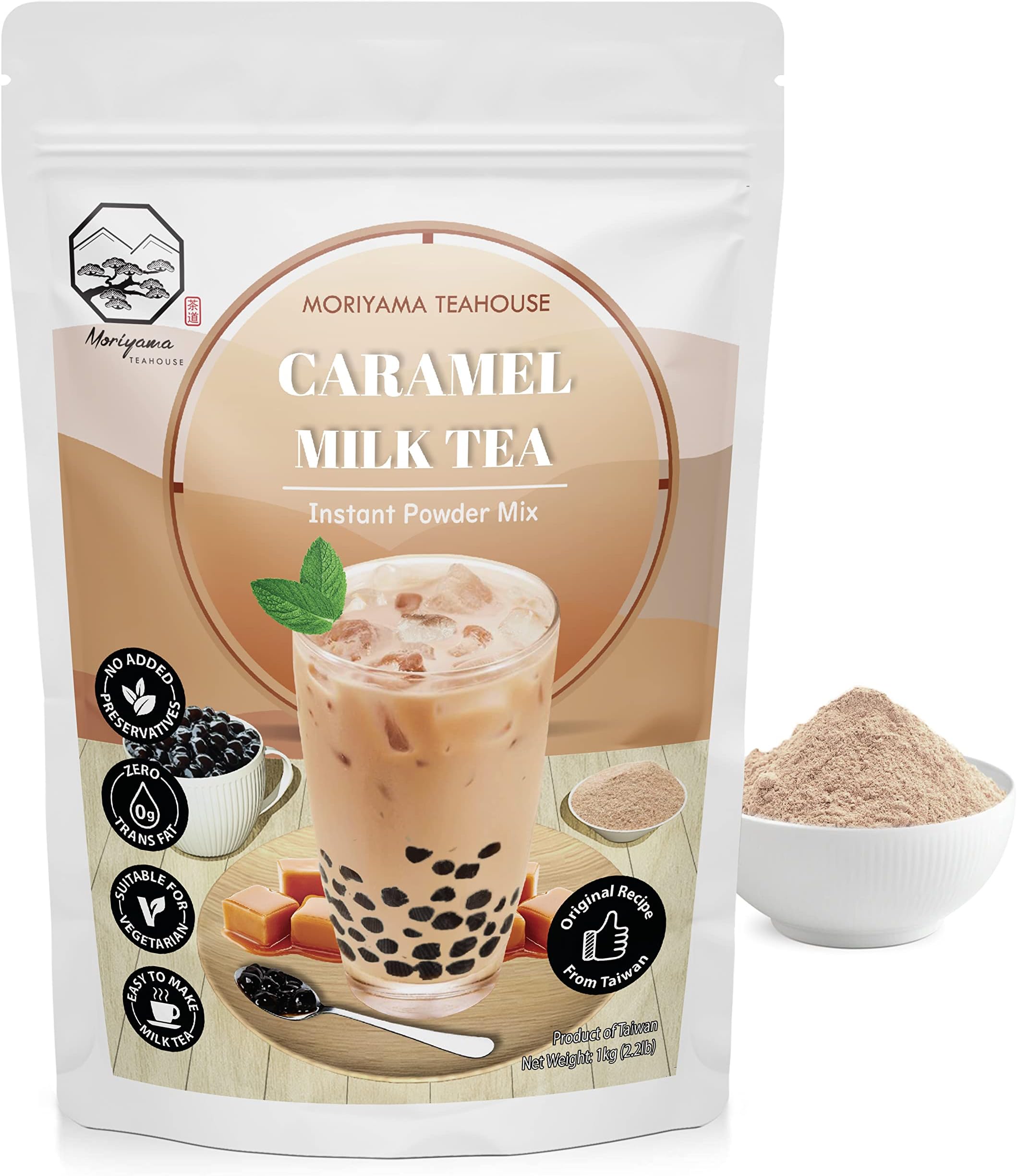 Amazon.com : Caramel Bubble Milk Tea Instant 3in1 Powder Mix - 1kg (33 ...