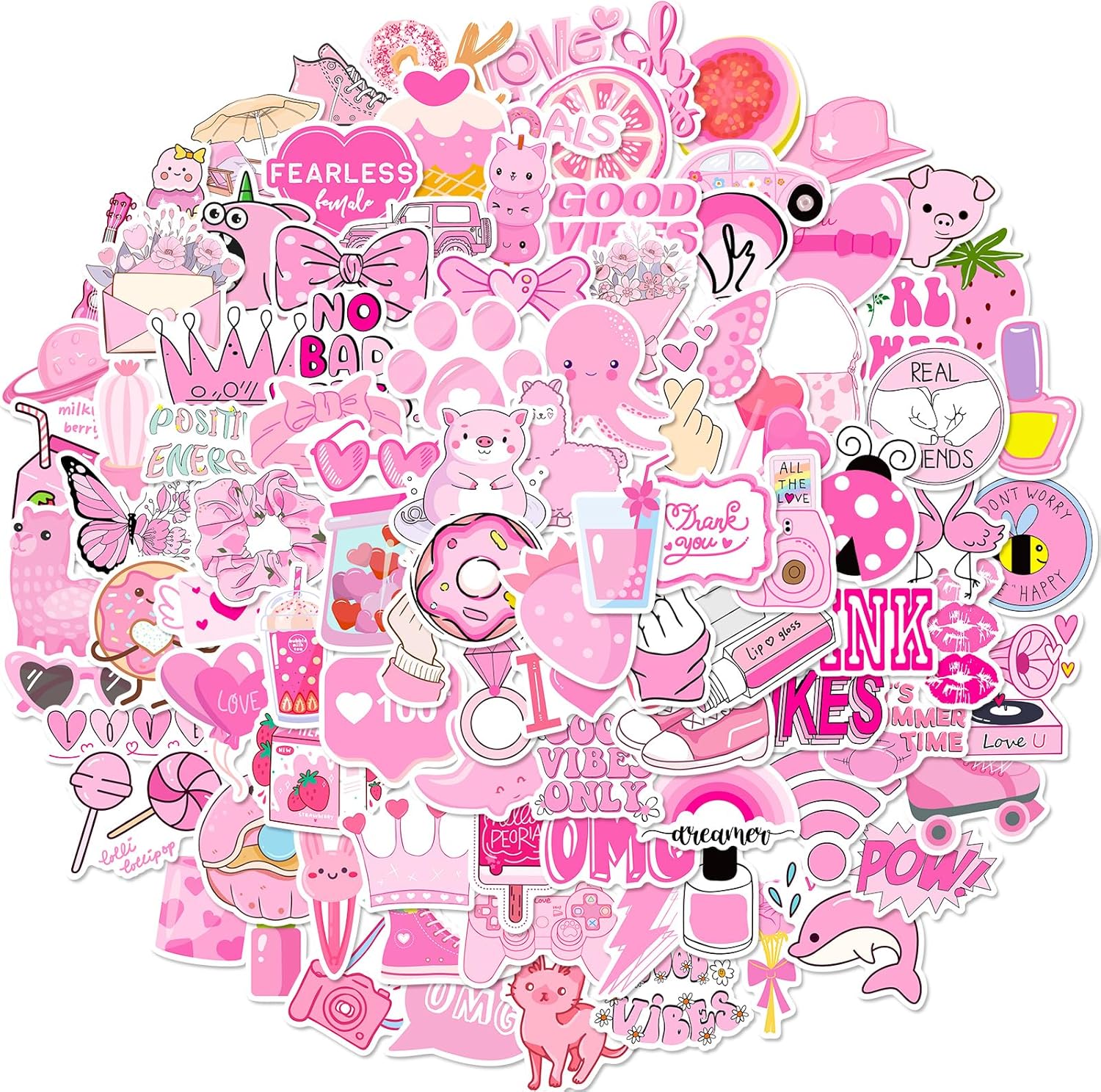 Amazon.com: Pink Stickers : Automotive