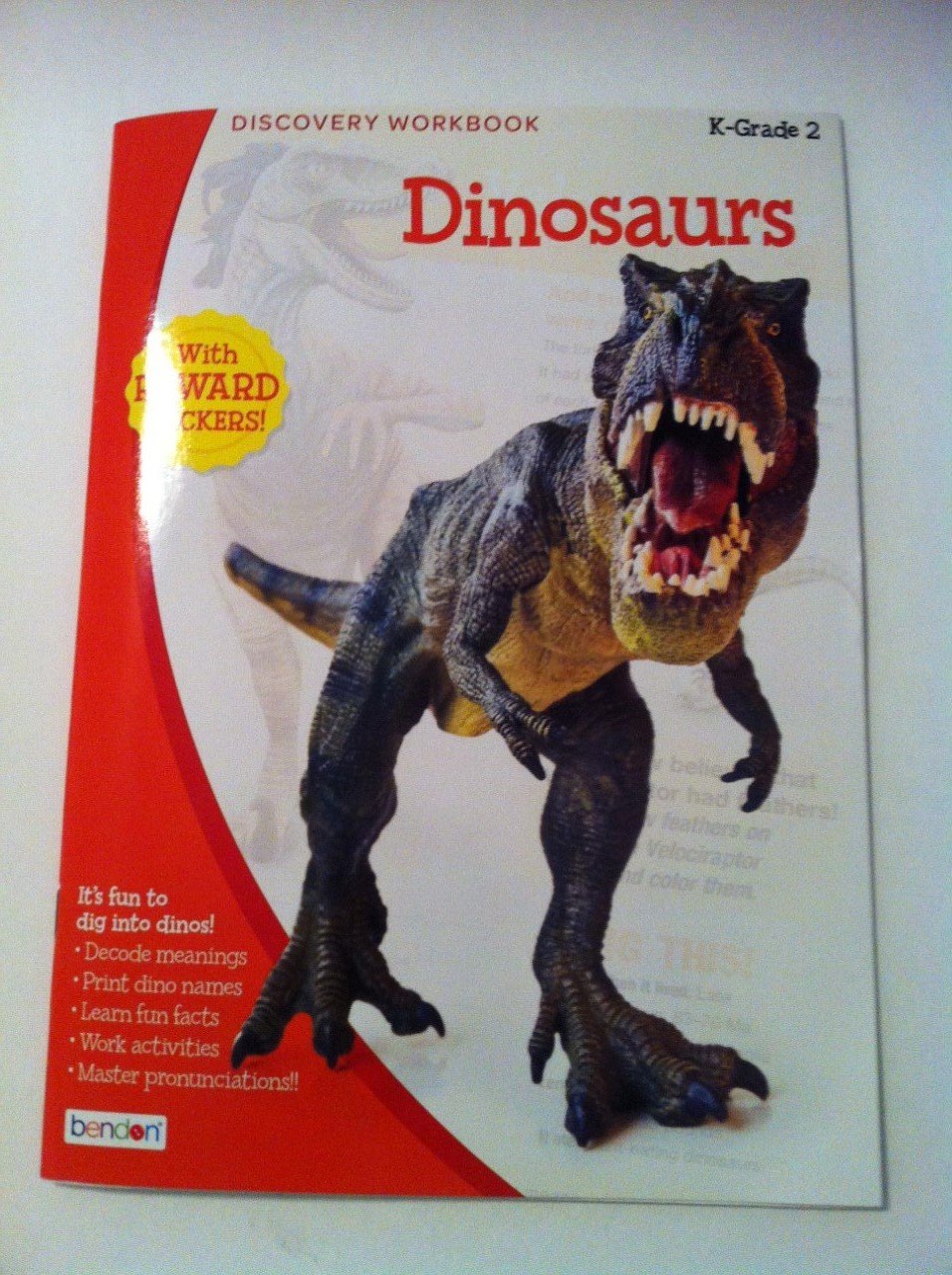 "Discovery Workbook - Dinosaurs" with Reward Stickers - K-Grade 2 ...
