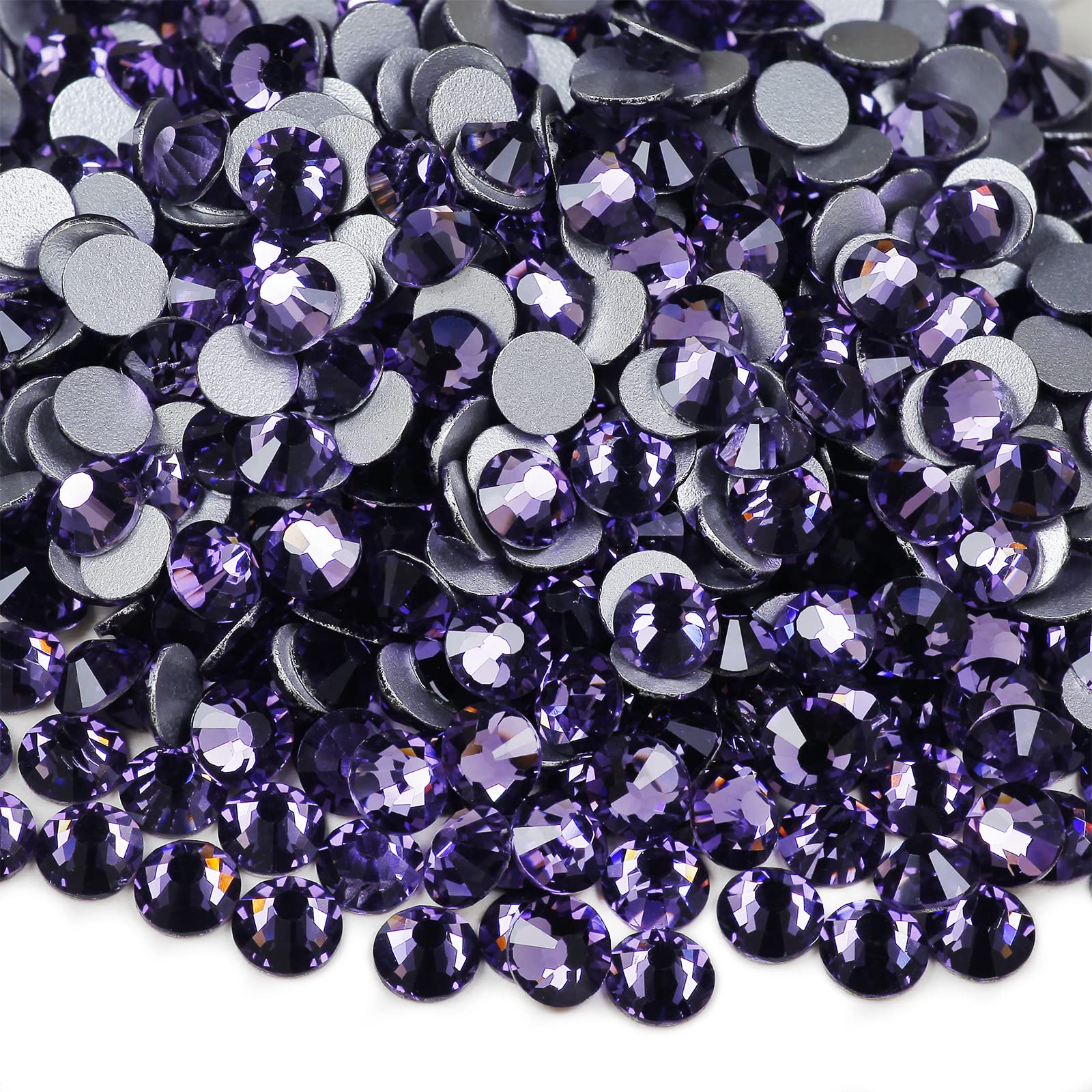 Amazon.com: Genie Crystal ss20 1440 Pcs Purple Flatback Rhinestones, 10 ...