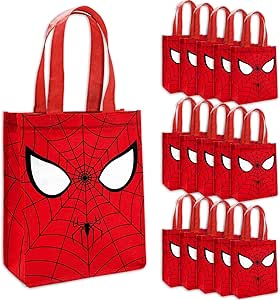 Amazon.com: 15 Pack Spider Party Supplies Non-woven Bags Spider Party ...