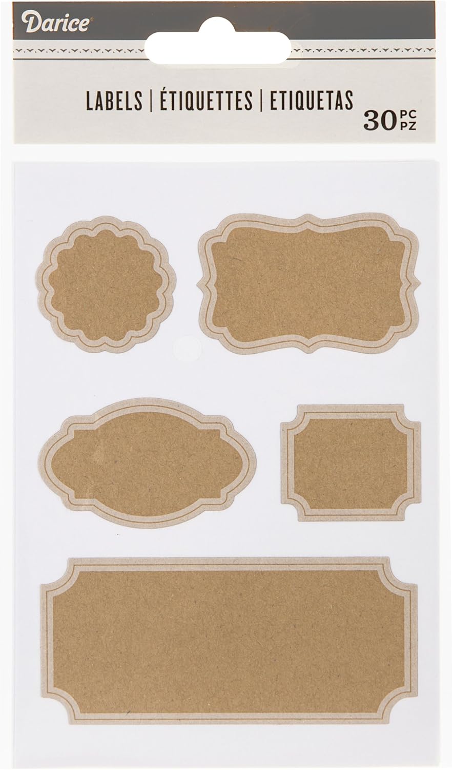 Amazon.com: Darice White with Black Border Sign Shaped Adhesive ...