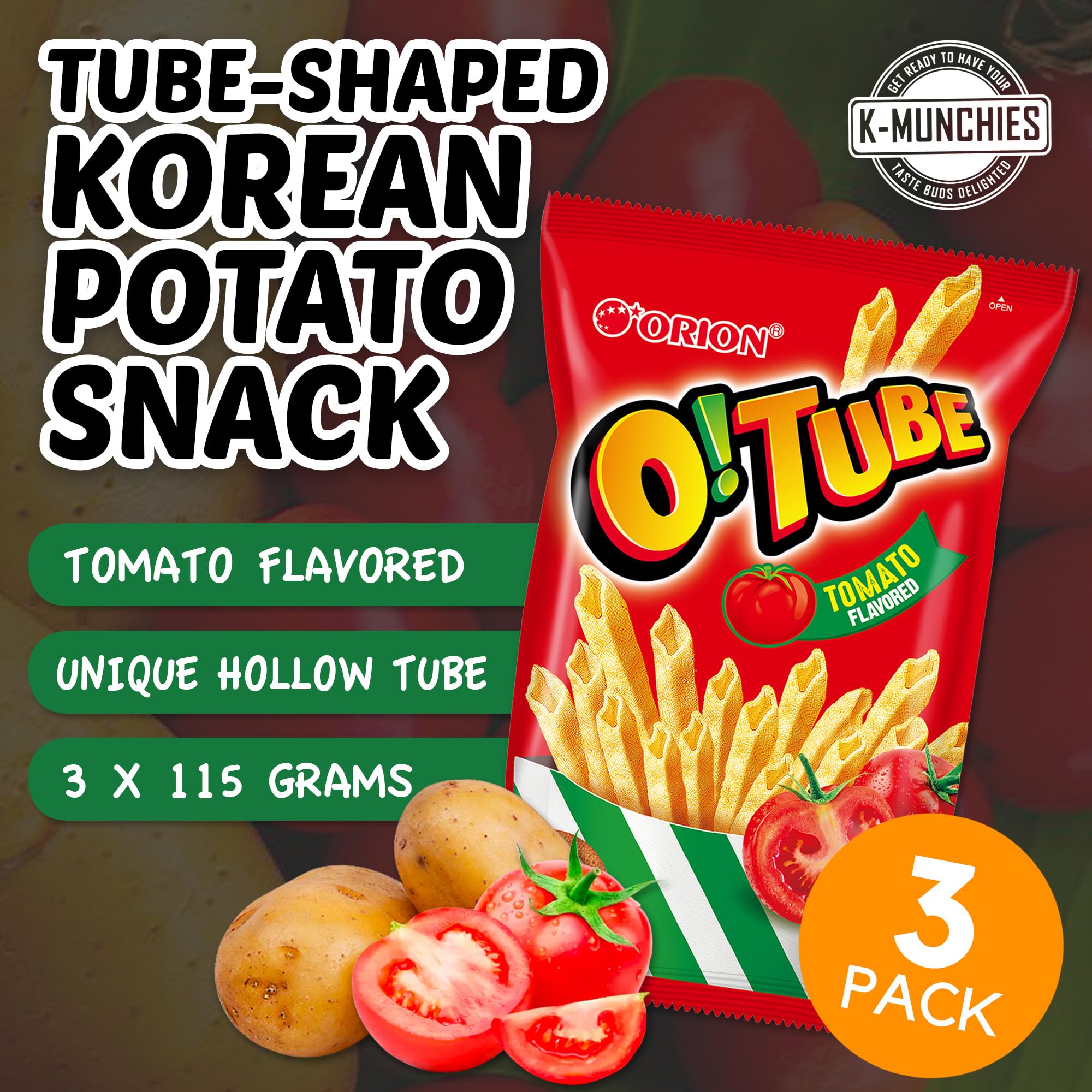 Snapklik.com : K-Munchies Orion OTube Potato Snacks 3 Pack X 115g ...