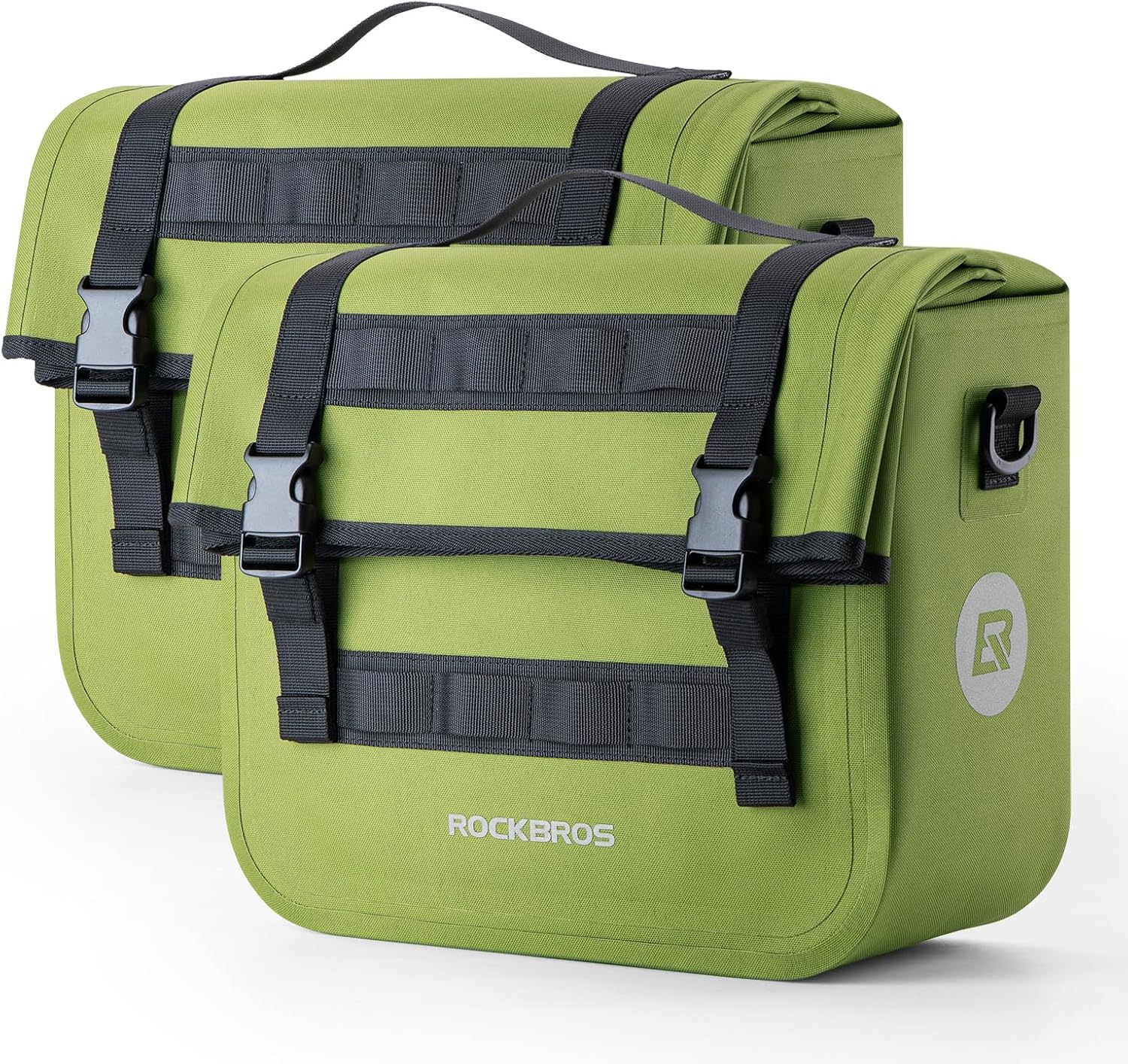ROCKBROS Bike Panniers 15L Capacity Waterproof Bike Rack Bag Bicycle ...
