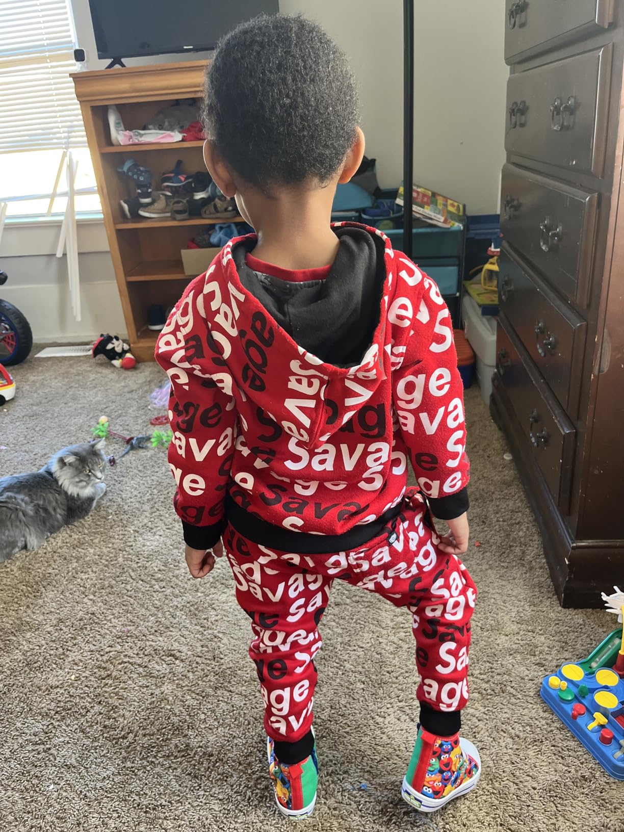 Amazon.com | Sesame Street Elmo Shoes, Hi Top Sneaker with Laces, for ...