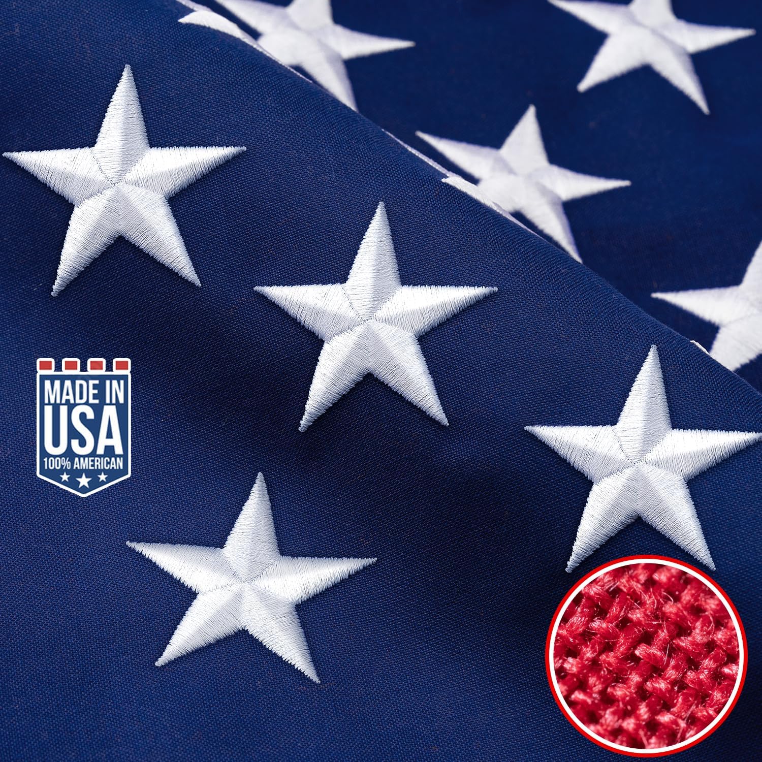 Amazon.com : Made in USA Flags Co - 5x8 American Flag - Heavy Duty USA ...