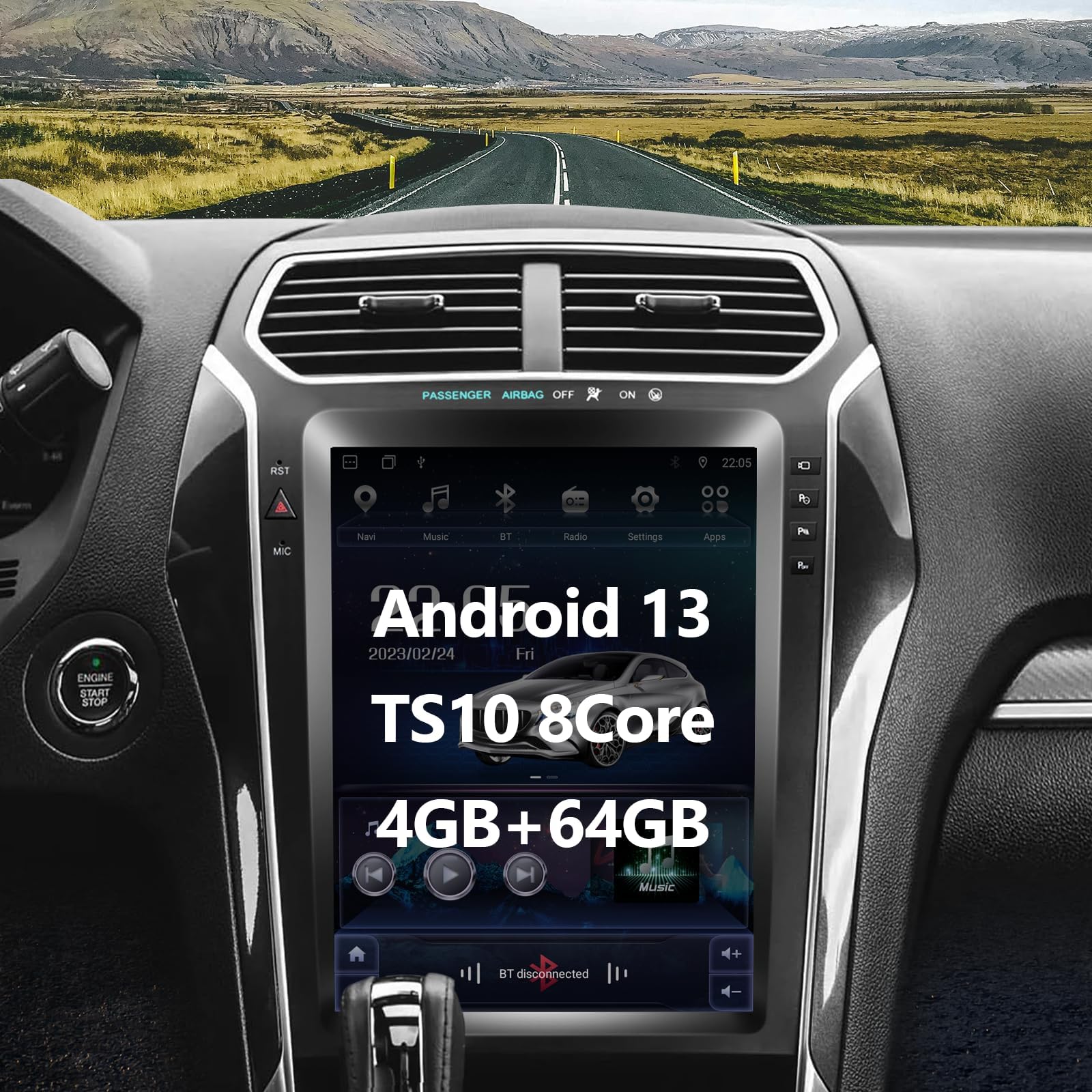 Amazon.com: Eunavi [8Core 4G+64G] 2 Din Car Stereo Radio for Ford ...