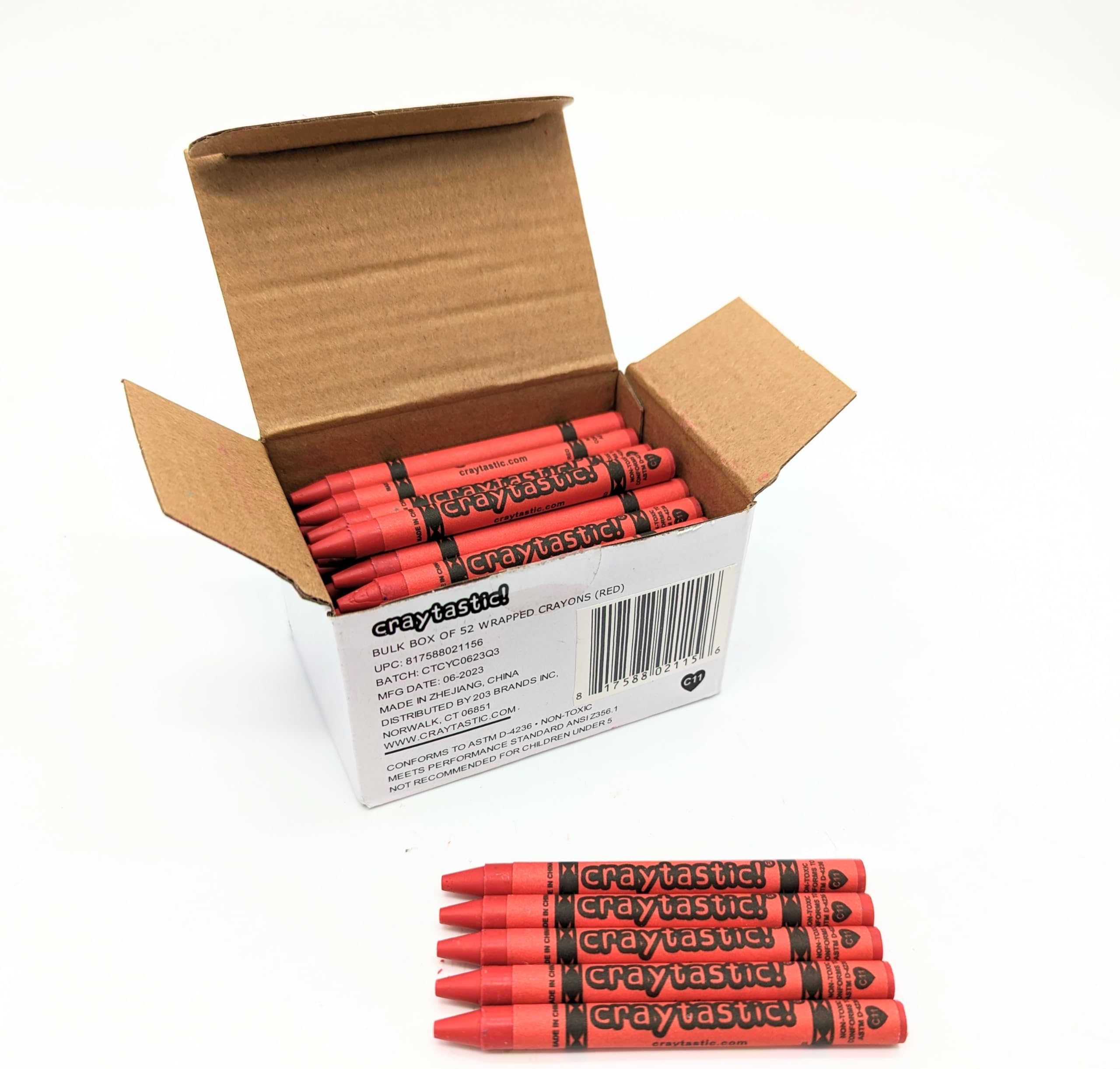 Amazon.com: Crayola Large Crayons - White (12ct), Single Color Crayon ...