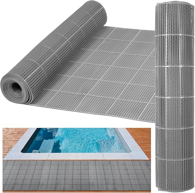 Amazon.com: 3 x 10FT Drainage Pool Flooring Mats Non Slip Swimming Pool ...