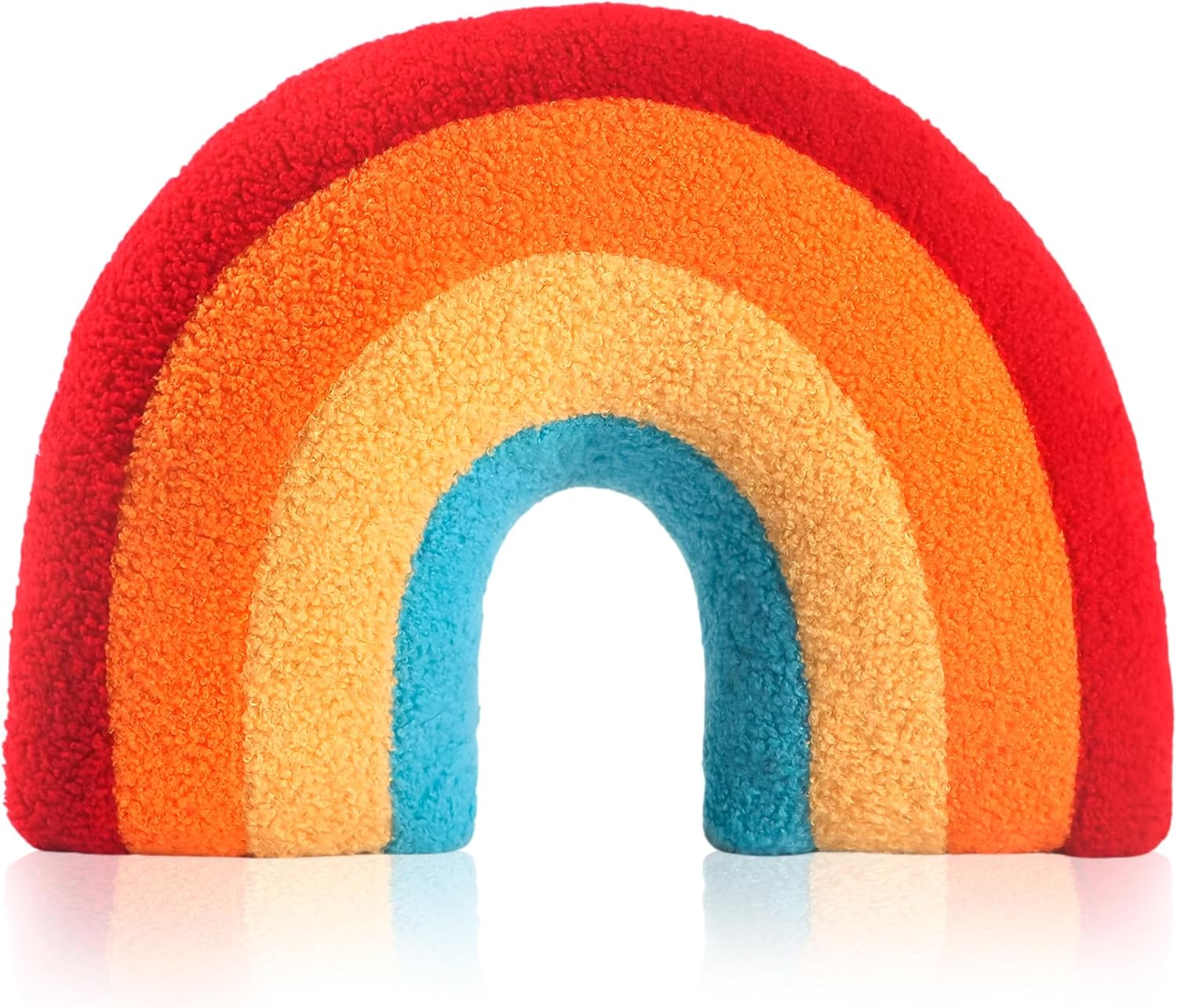 Amazon.com: Oqto Rainbow Decorative Pillow – Soft Plush Foam Cushion to ...