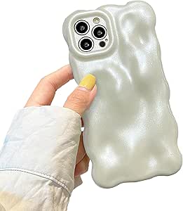 Amazon.com: XIZYO for iPhone 16 Pro Max Case 6.9 Inch Cute Wave Pattern Aesthetic Phone Case 3D ...