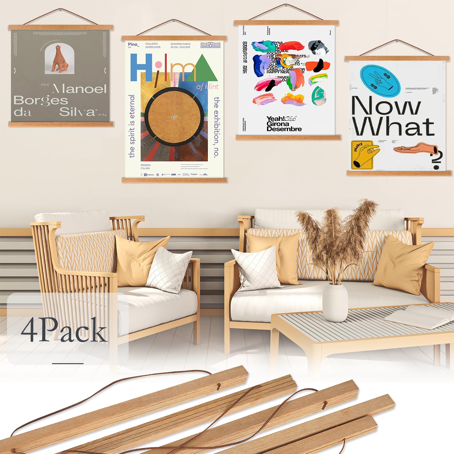 Snapklik.com : Artmag 4 Pack Magnetic Poster Hanger Frame, 24x36 24x32 ...