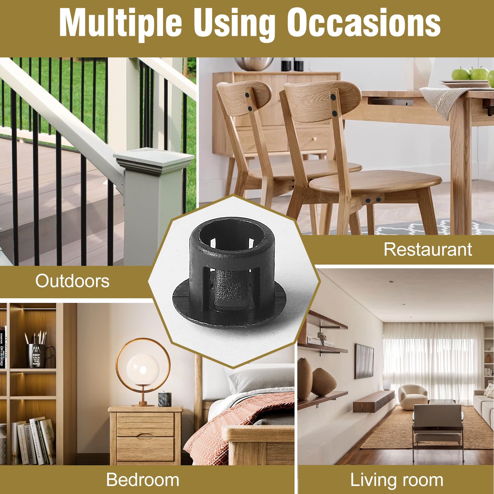 Snapklik.com : Masendelk 30pcs Plastic Hole Plugs, Snap In Locking Hole ...