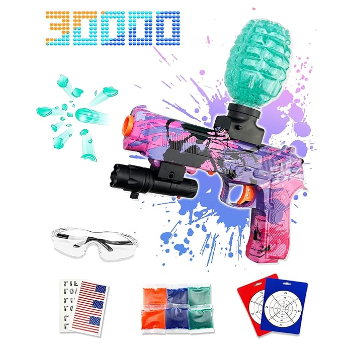 Buy Gel Ball Blaster Pistol, Splatter Ball Gun Pistol, Gel Blaster Gun ...
