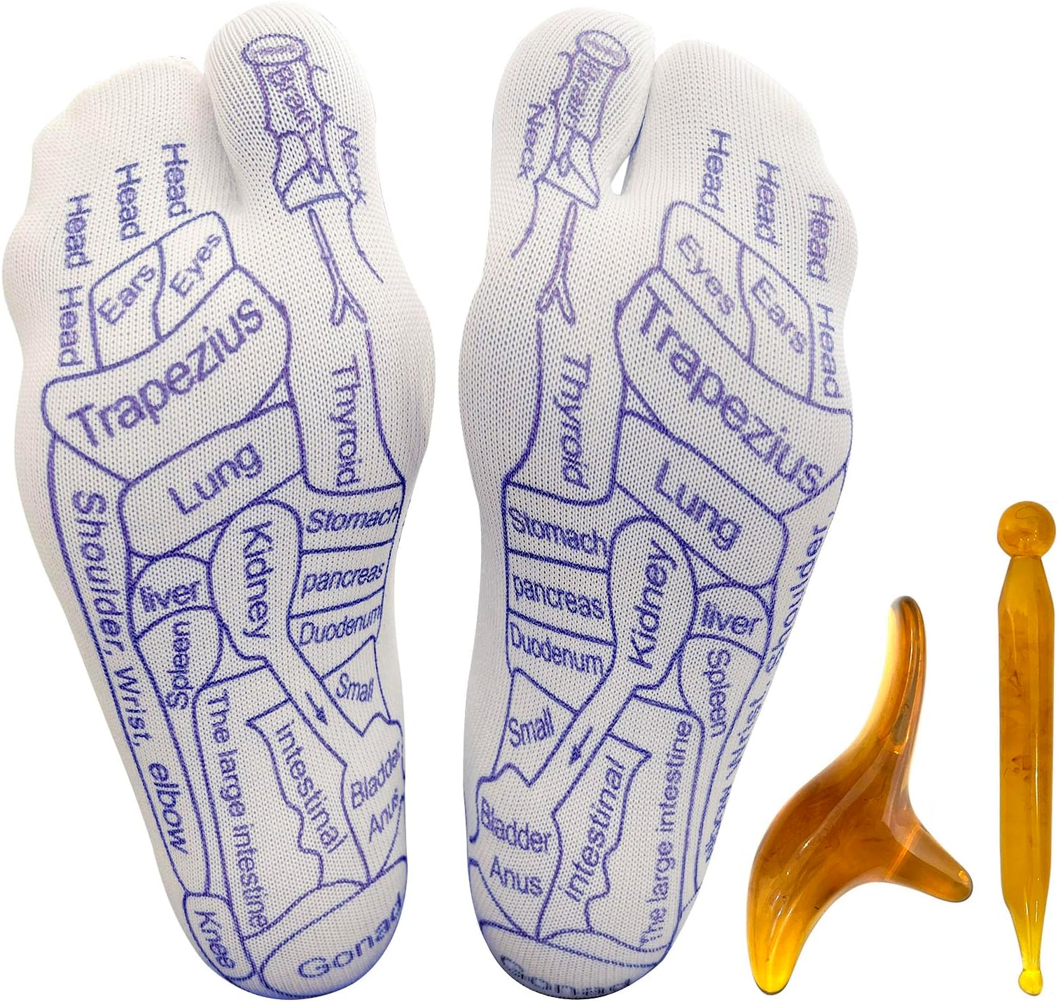 Amazon.com: BIRDDIE Acupressure Reflexology Socks Physiotherapy Massage ...