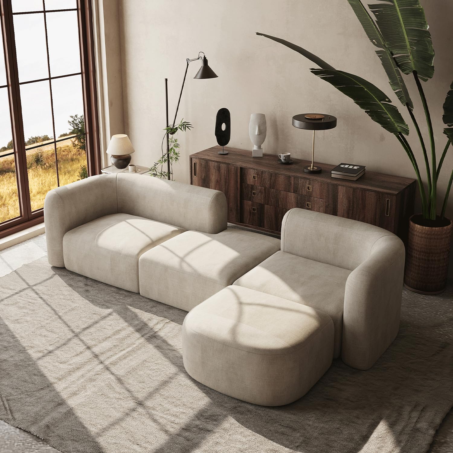 Acanva Modern Minimalist Sofa