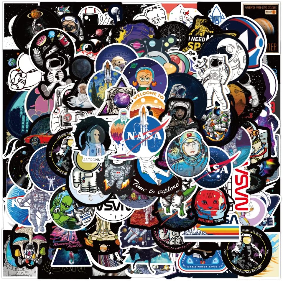 WAYOUTER NASA Astronaute Espace Galaxie autocollants Lot de 200 en ...