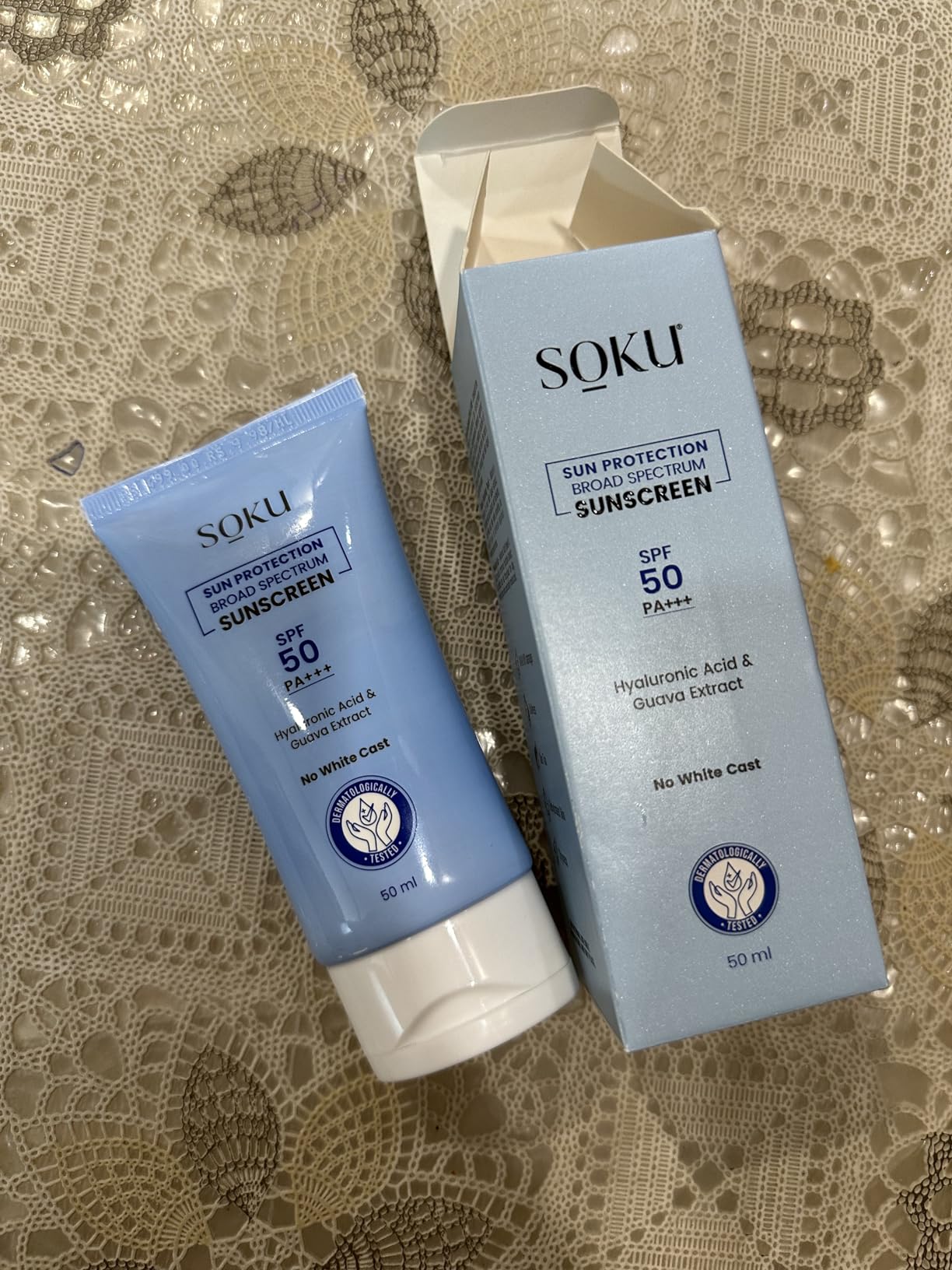 SOKU Broad Spectrum Sunscreen SPF 50 PA+++ | Hydrating & Lightweight ...