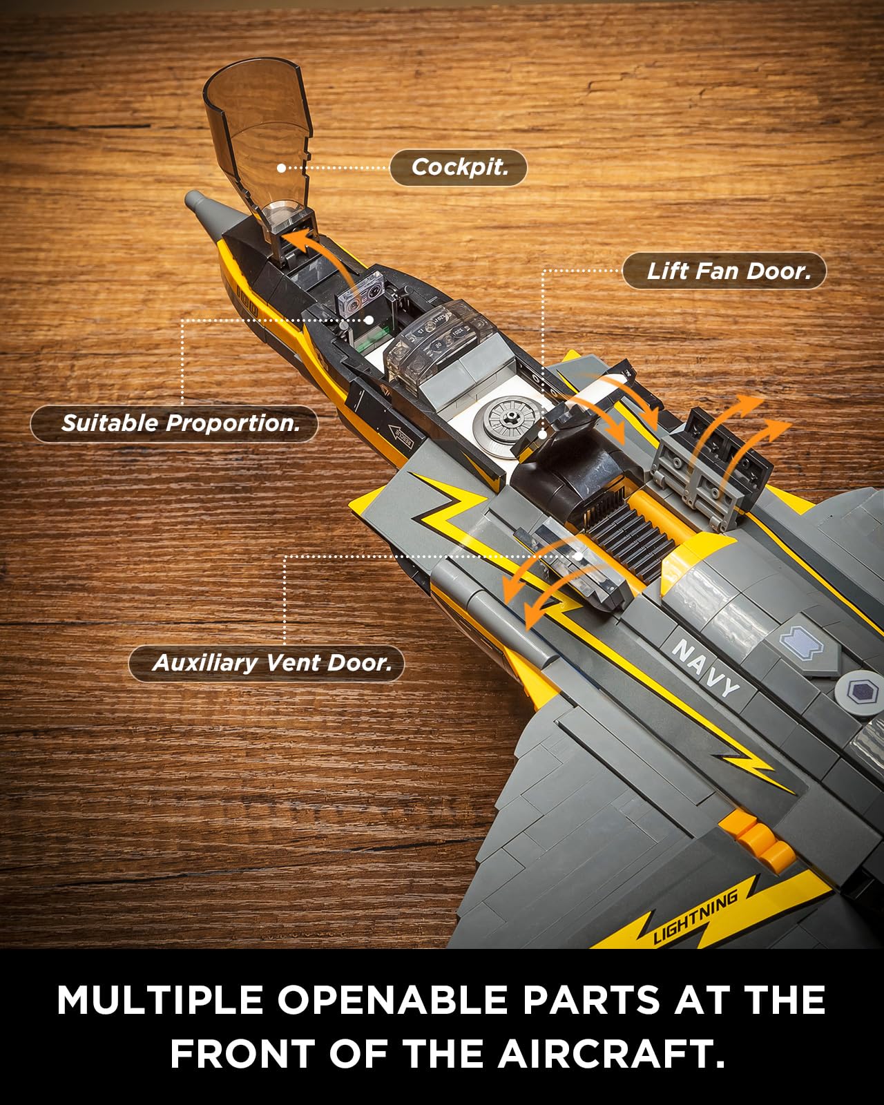 Snapklik.com : BOOLAKOS F-35b Fighter Jet Building Block Sets, Military ...