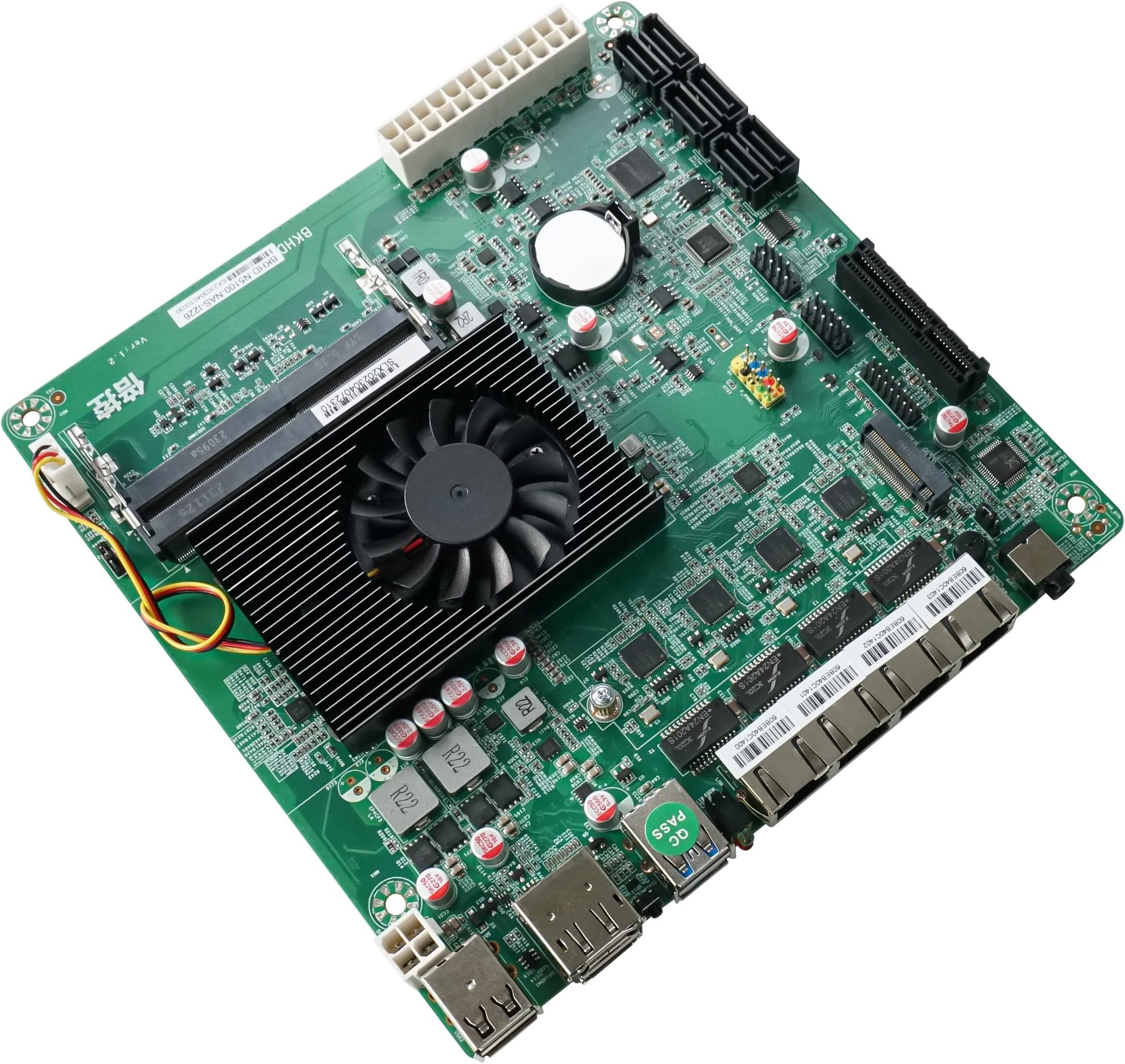 Amazon.com: KingnovyPC NAS Motherboard N5105,4 Port i226/ i225 2.5GbE ...