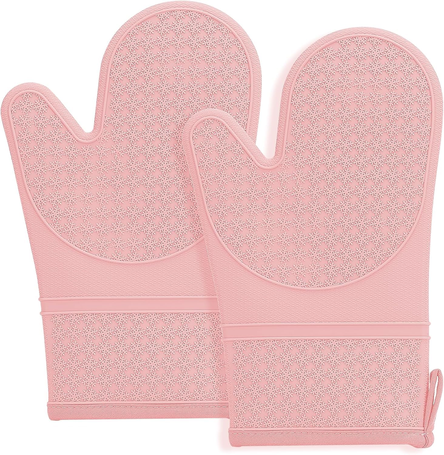 Amazon.com: Hovico Silicone Oven Mitts, Oven Gloves with Non-Slip ...