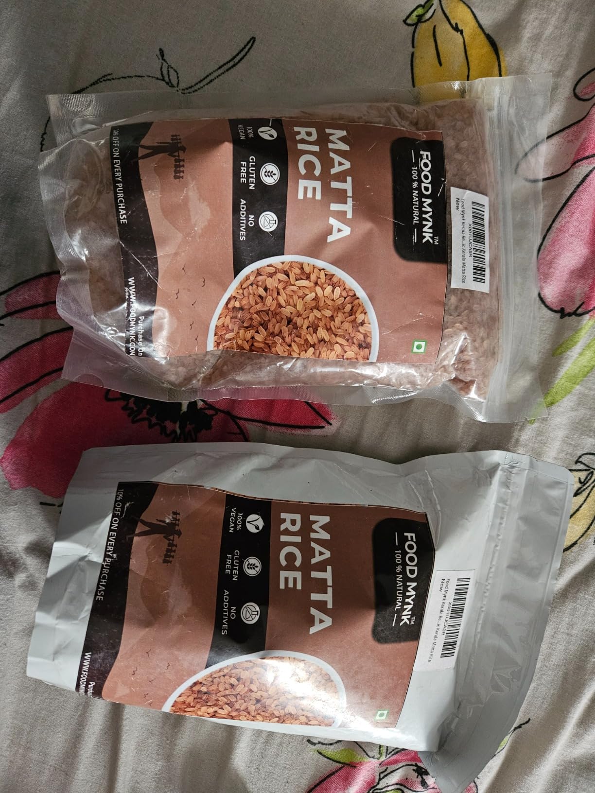 Food Mynk Matta Rice (500g) | Matta Rice Kerala | Kerala Red Rice ...