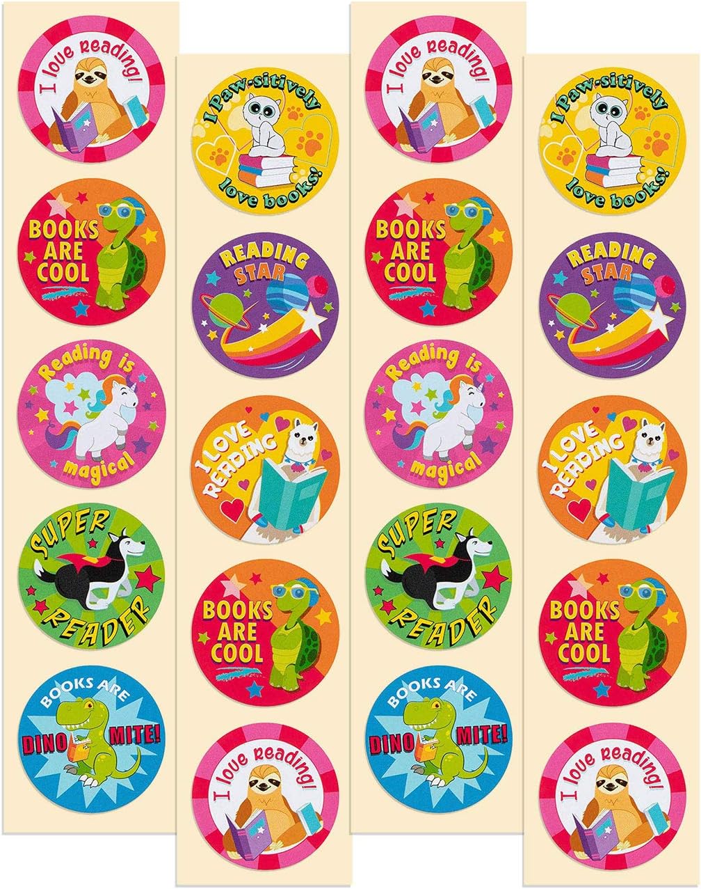 Amazon.com : Reading Stickers for Kids,Teacher Reward Labels ...