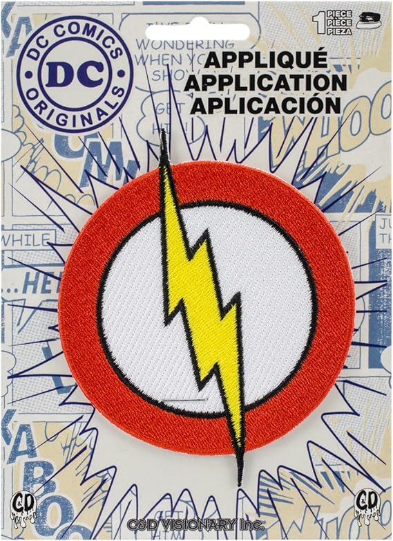 Amazon.com: Application DC Comics Originals Flash Logo Patch : Arts ...