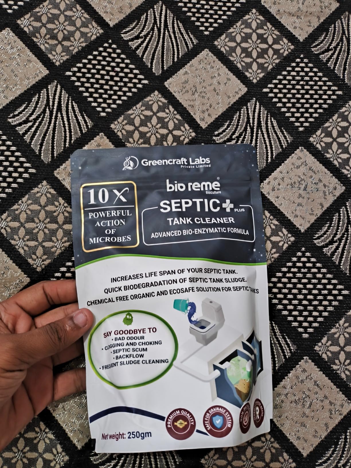 Bio Reme Septic Plus 10X Powerful Septic Tank Cleaner Powder – Degrades ...