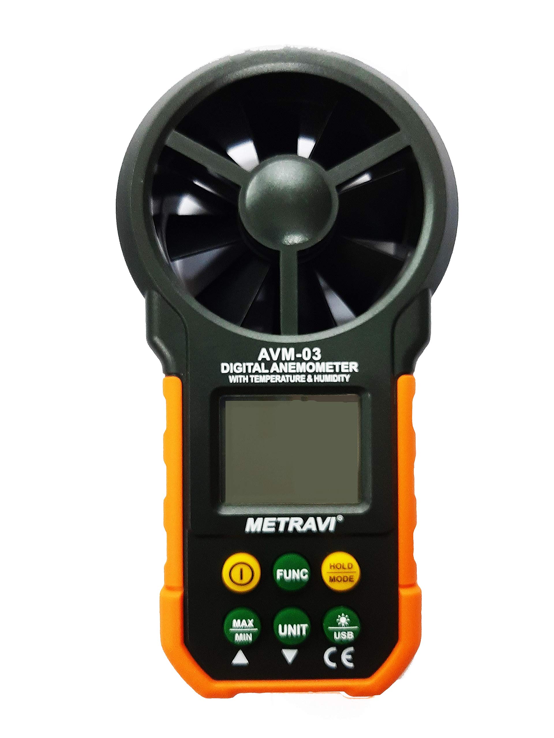Detachable Vane Anemometer Prova AVM 03 Digital Thermo Anemometer ...