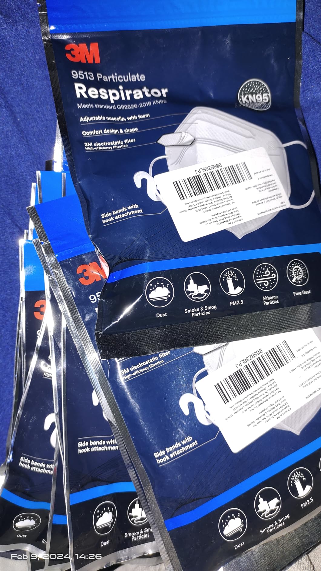 3M 9513 Respirator KN95 with Comfortable 3D Design Advanced ...