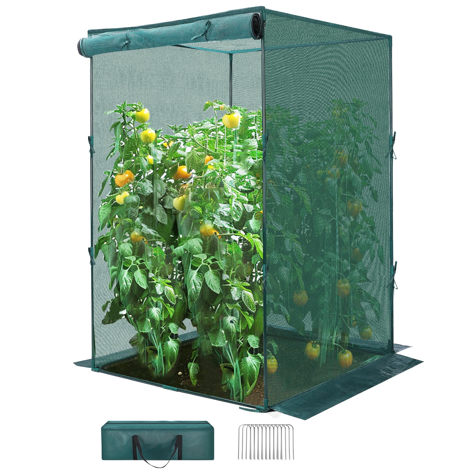 Snapklik.com : GROWNEER Crop Cage, 4 X 4 Plant Protection Tent