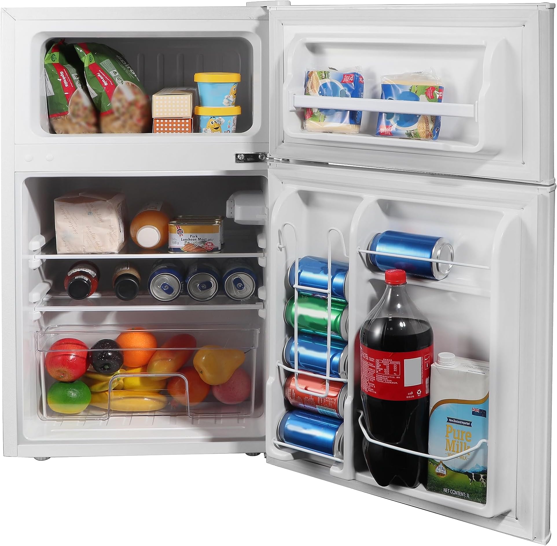 Amazon.com: Frestec 3.1 CU' Mini Refrigerator, Compact Refrigerator ...
