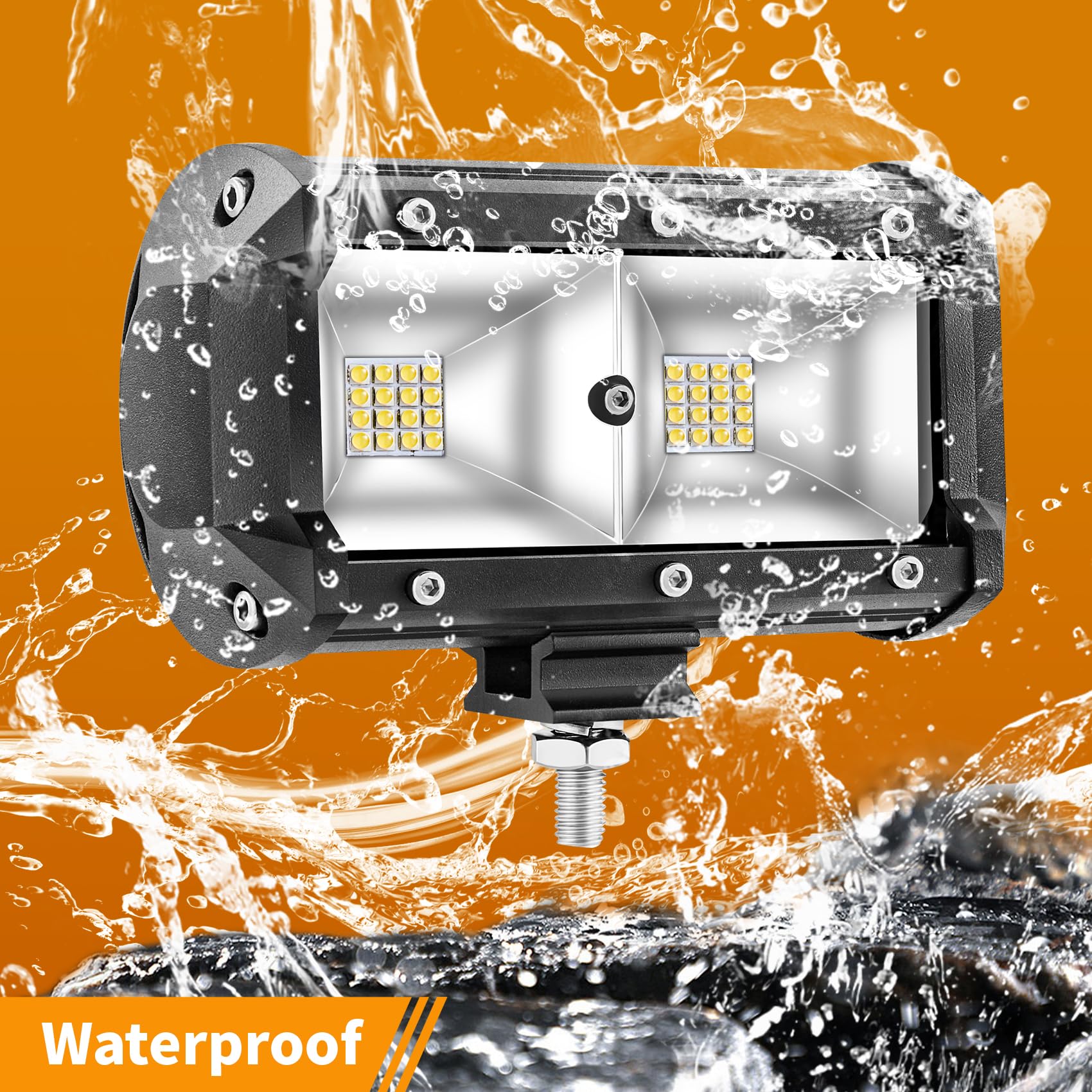 Snapklik.com : Lawn Mower LED Work Lights, 5 Inch Flood Beam LED Pods ...