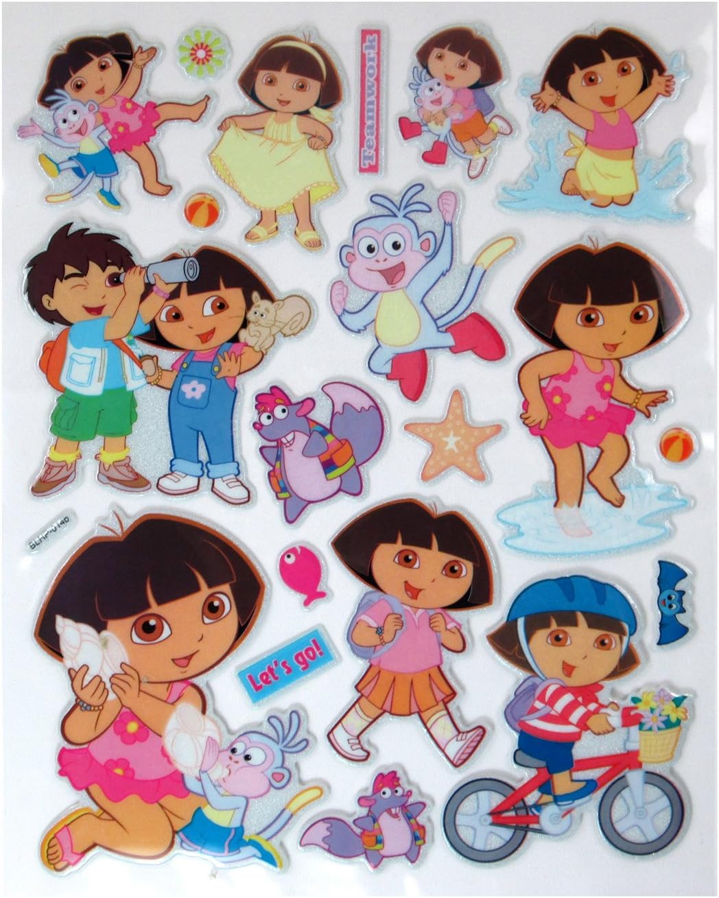 Dora the Explorer Summertime Sticker Sheet - Dora Stickers [Toy ...