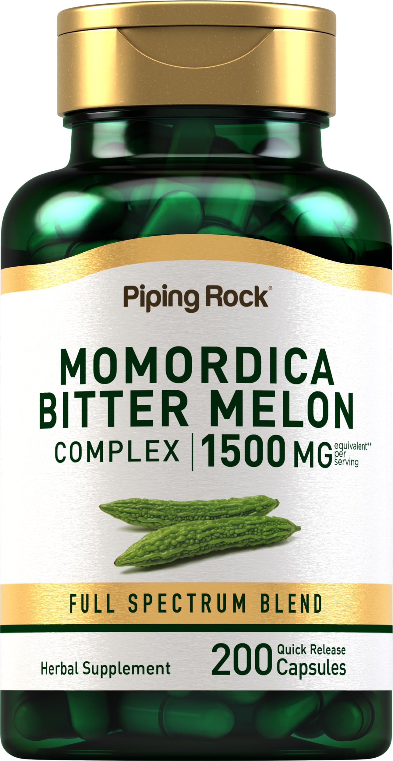 Amazon.com: Piping Rock Bitter Melon Capsules 1500mg | 200 Count ...