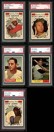 Amazon.com: 1961 Topps Baseball Complete Set (Baseball Set) VG/EX+ ...