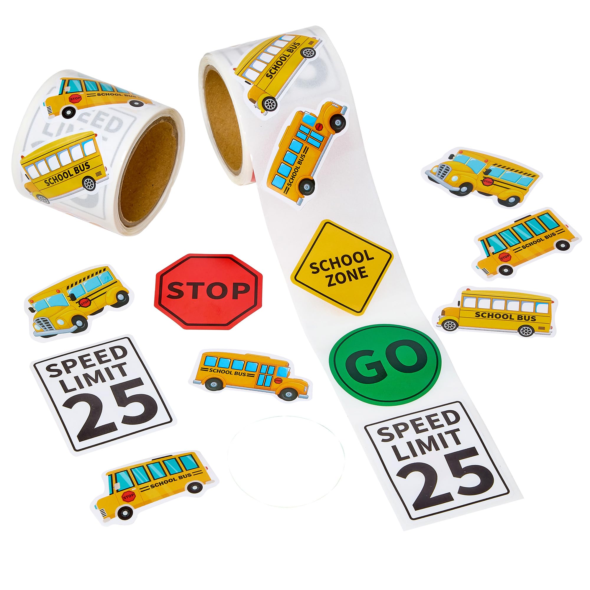 Amazon.com: Playbees School Bus Stickers - 200 Pack School Bus Theme ...