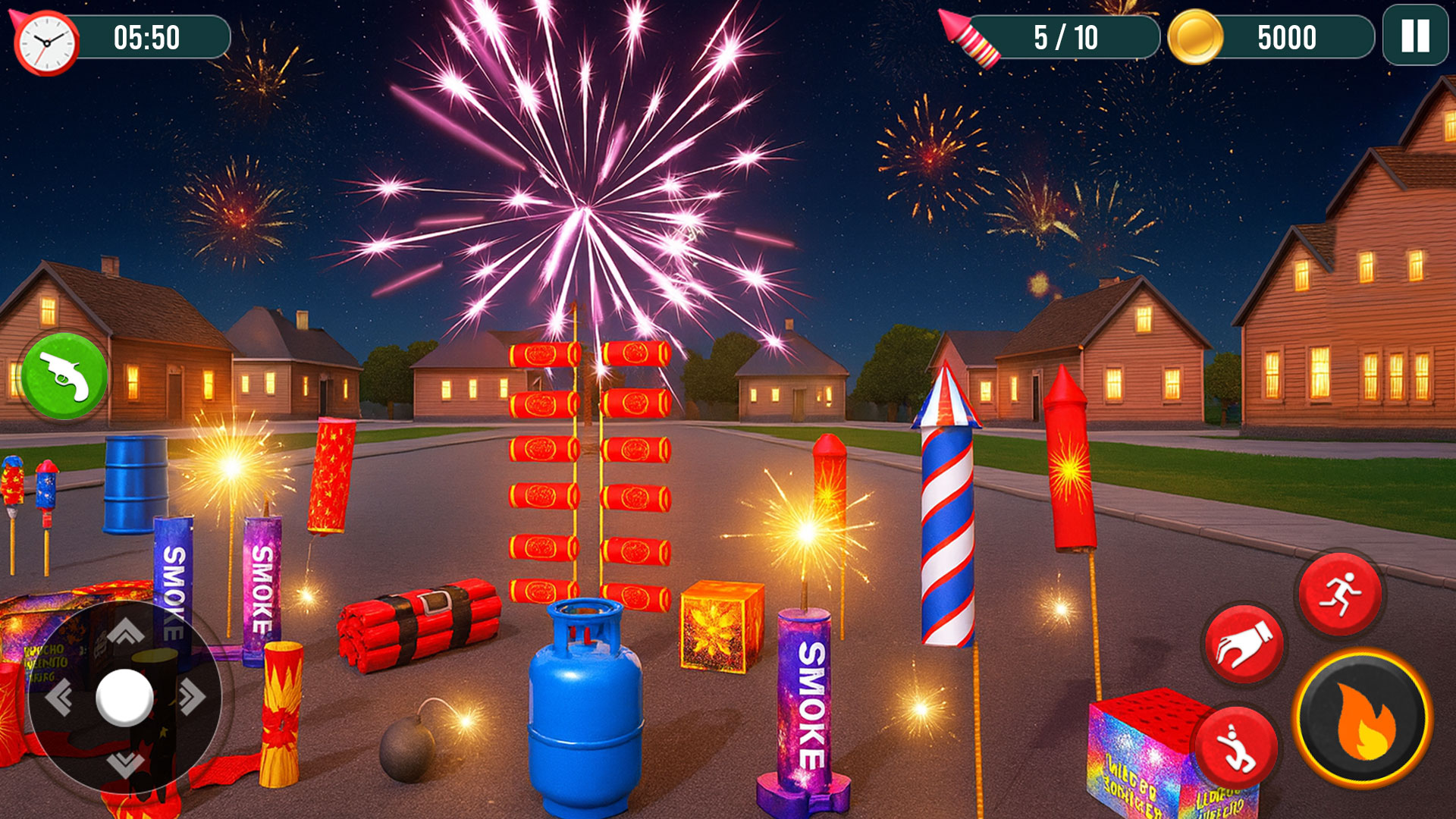 Fireworks Light Crackers Fire Bang Arcade Simulator Games 3d 2025 - App ...